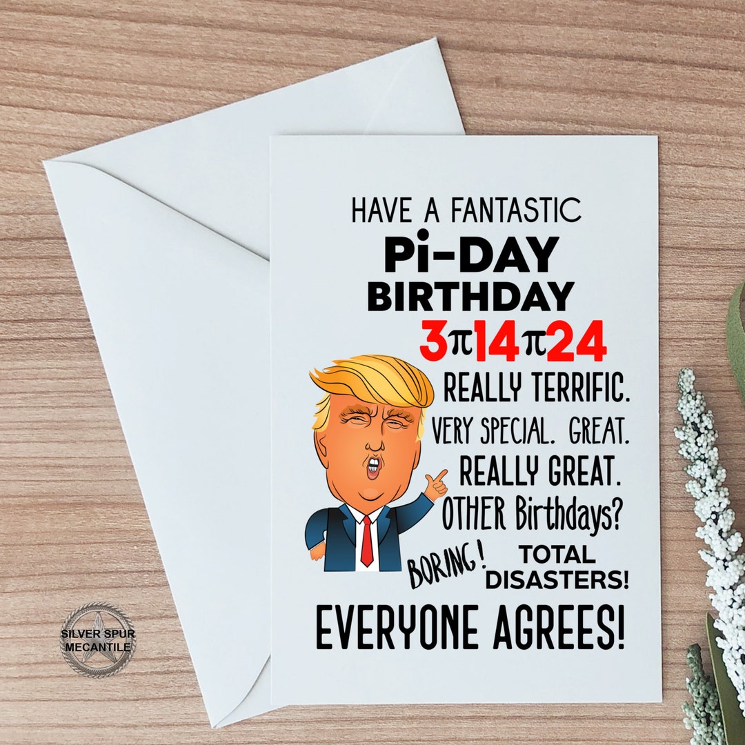 Pi Day MY Birthday Card, Happy Birthday Card , 3-14-24, Numerology Card ...