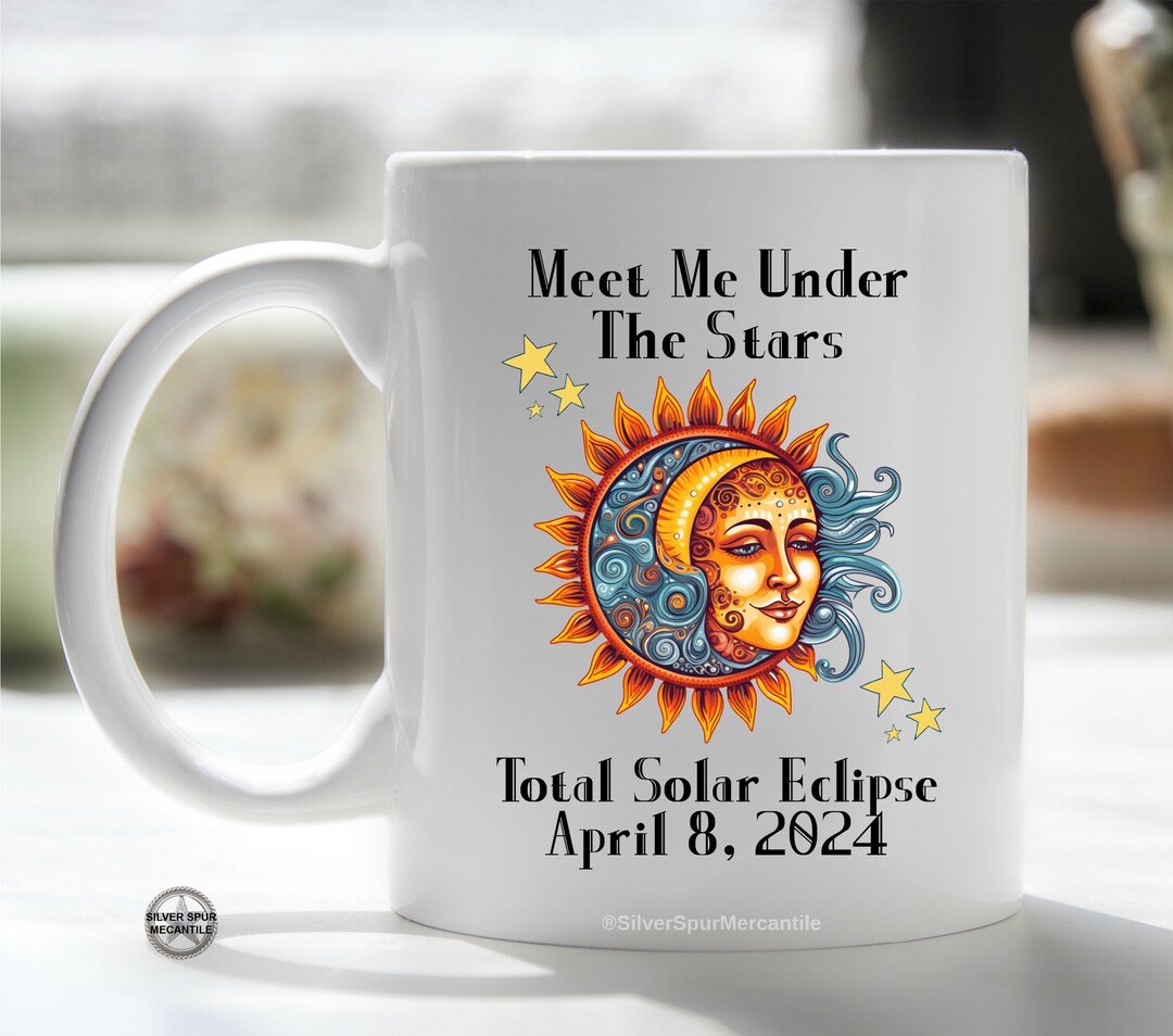 Solar Eclipse April 2024 Birthday Mug, April 8 Eclipse Birthday, April ...