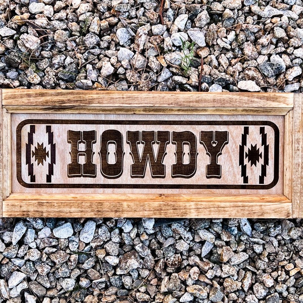 Howdy Sign - Etsy
