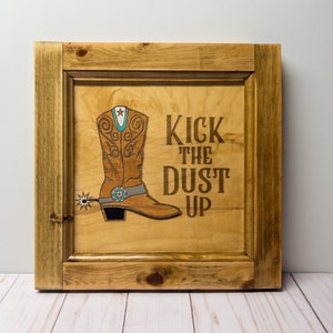 Hand Painted Cowboy Boot Wall Sign for Western Bedroom Decor, Western ...