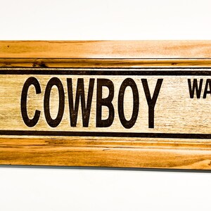 Western Street Sign, Cowgirl/cowboy Way Wood Street Sign Wall Decor ...