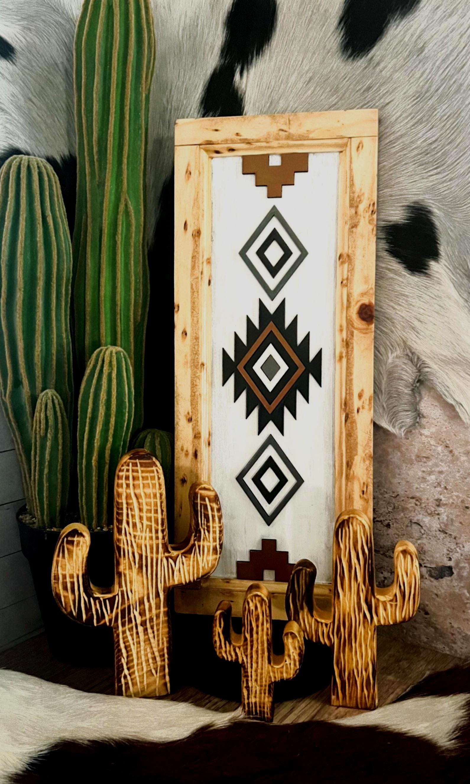Rustic Southwestern 3D Wood Sign, Boho Western Wall Decor, Farmhouse ...