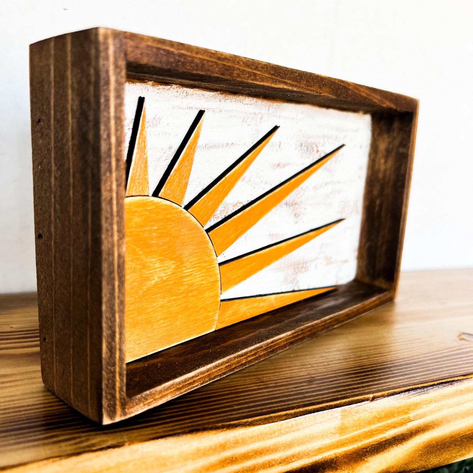 Solid Wood Sun Shelf Sitter: Boho Nursery Decor - Etsy