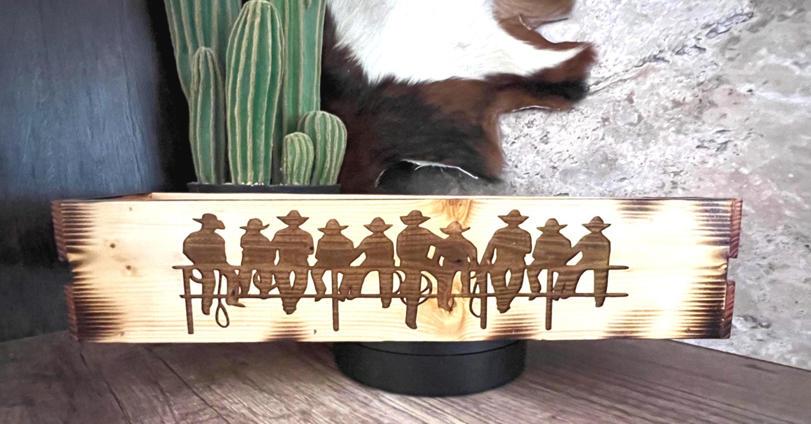 Rustic Western Wood Box: Southwestern Home Decor - Etsy