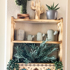 Rustic Wood Western Shelf: Handmade Home Decor Accent Shelf - Etsy