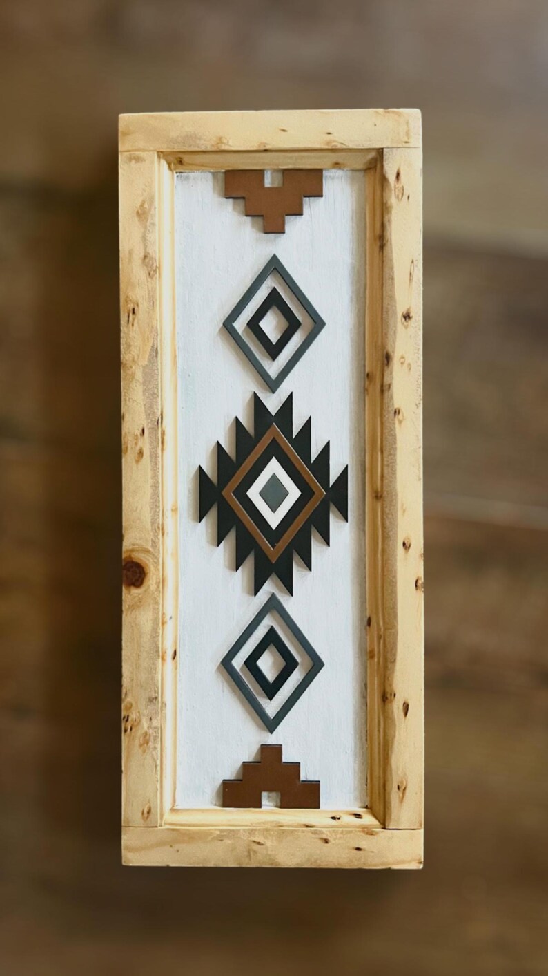Rustic Southwestern 3D Wood Sign, Boho Western Wall Decor, Farmhouse ...