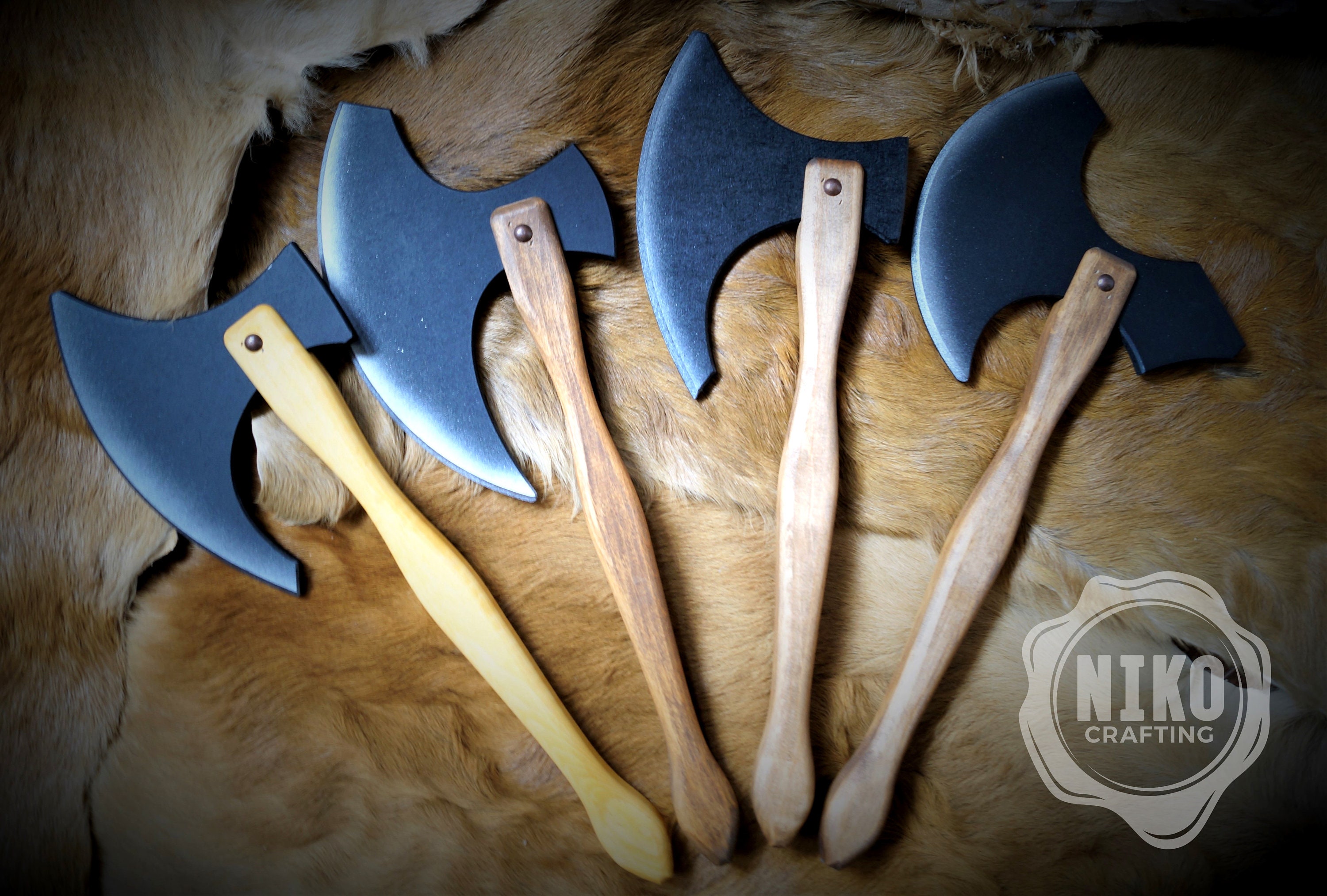 Medieval Axe Wooden Toy Replica FREE Personalization - Etsy UK