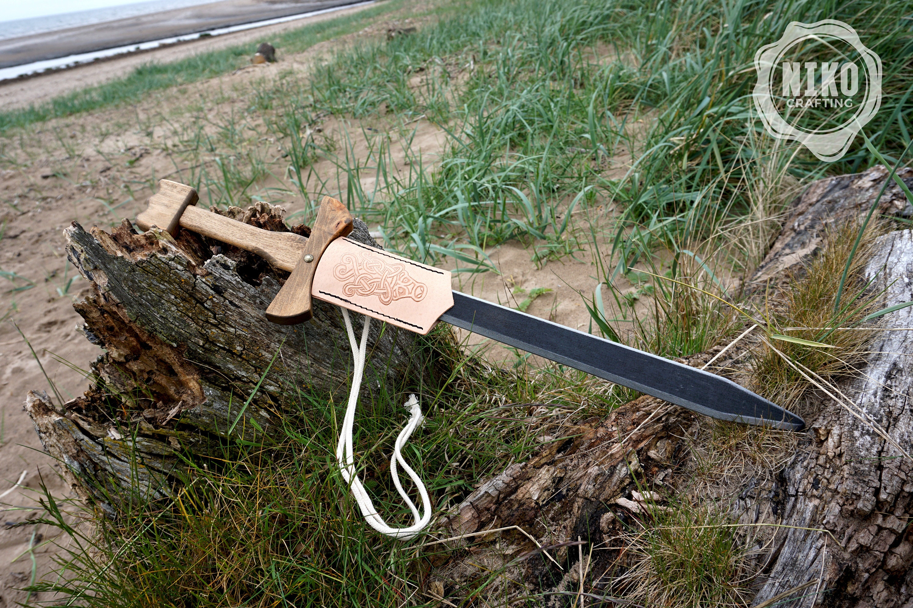 Viking Toy Sword With Free Scabbard sheath Type A Wooden - Etsy