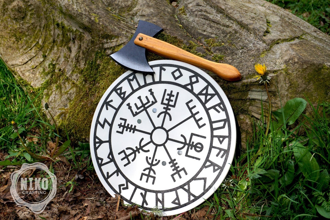 ᚠᛉᚢ Wooden Toy Axe With Viking Shield FREE UK Delivery and ...