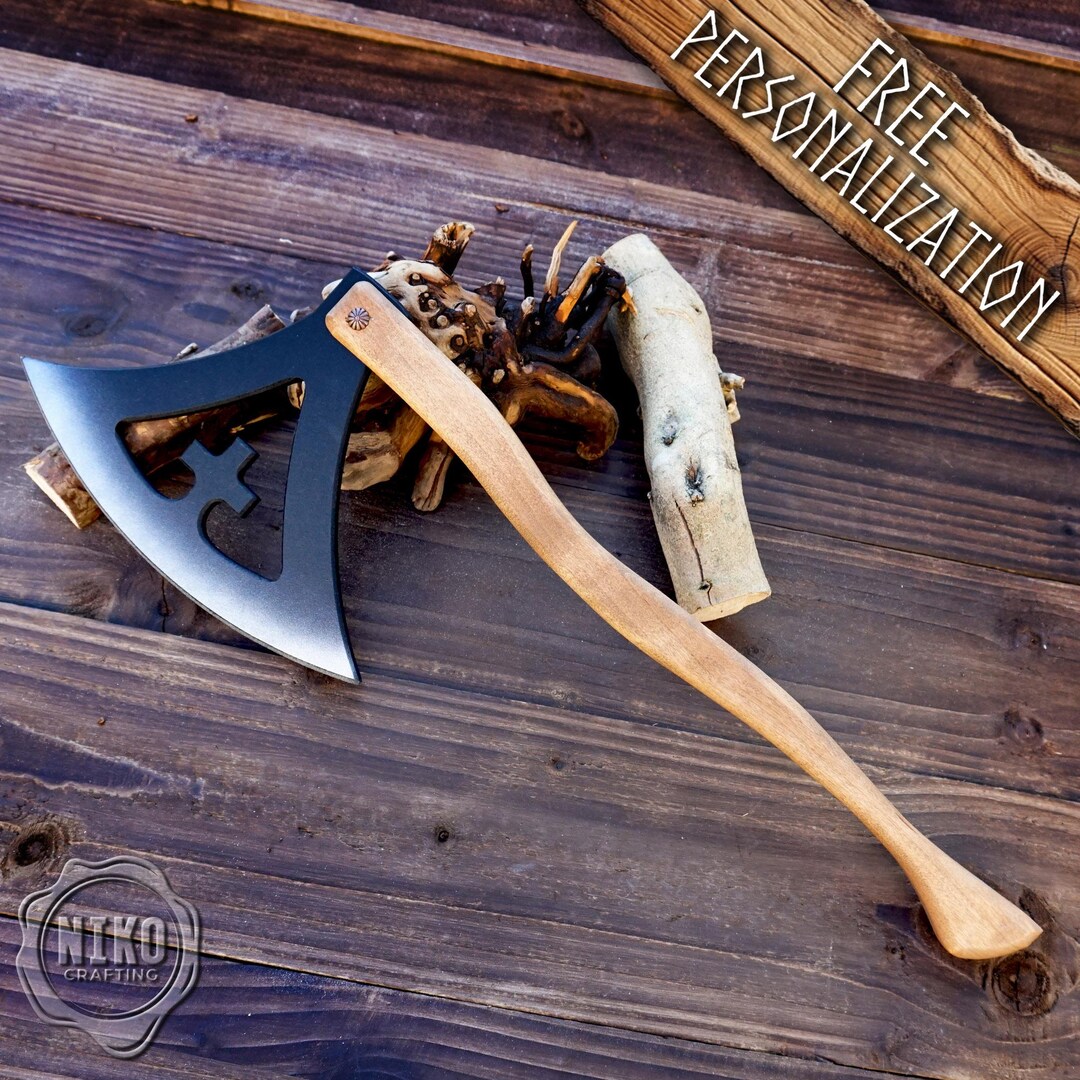 Wooden Viking Toy Axe: Gotland Replica - Handmade, Personalized ...