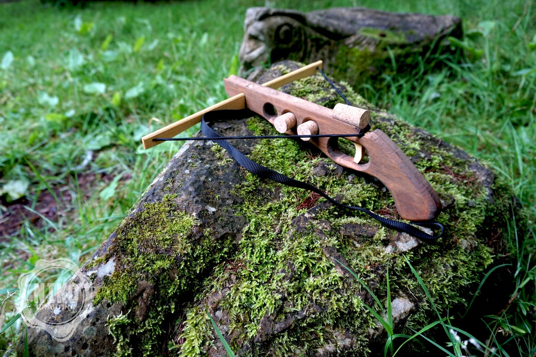Small toy Cork crossbow with 3 cork bullets FREE personalization FREE ...