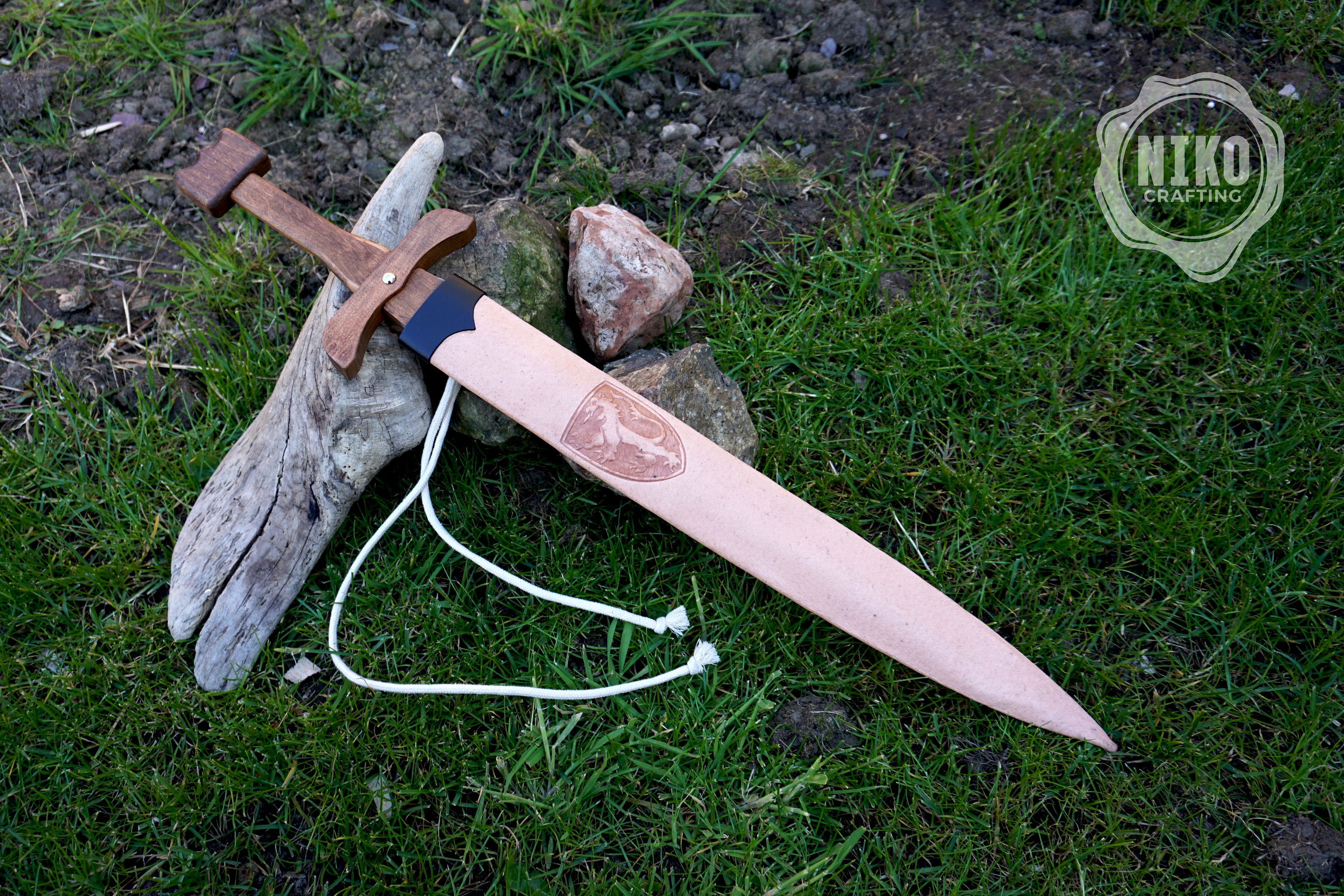 Viking Toy Sword With Free Scabbard sheath Type A Wooden - Etsy