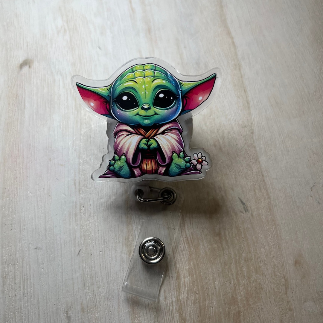 Baby Green Alien Badge Reel - Etsy
