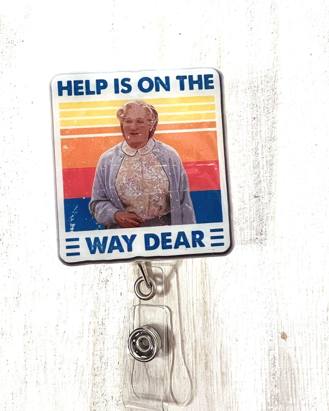 Help is on the Way Dear Badge Reel - Etsy