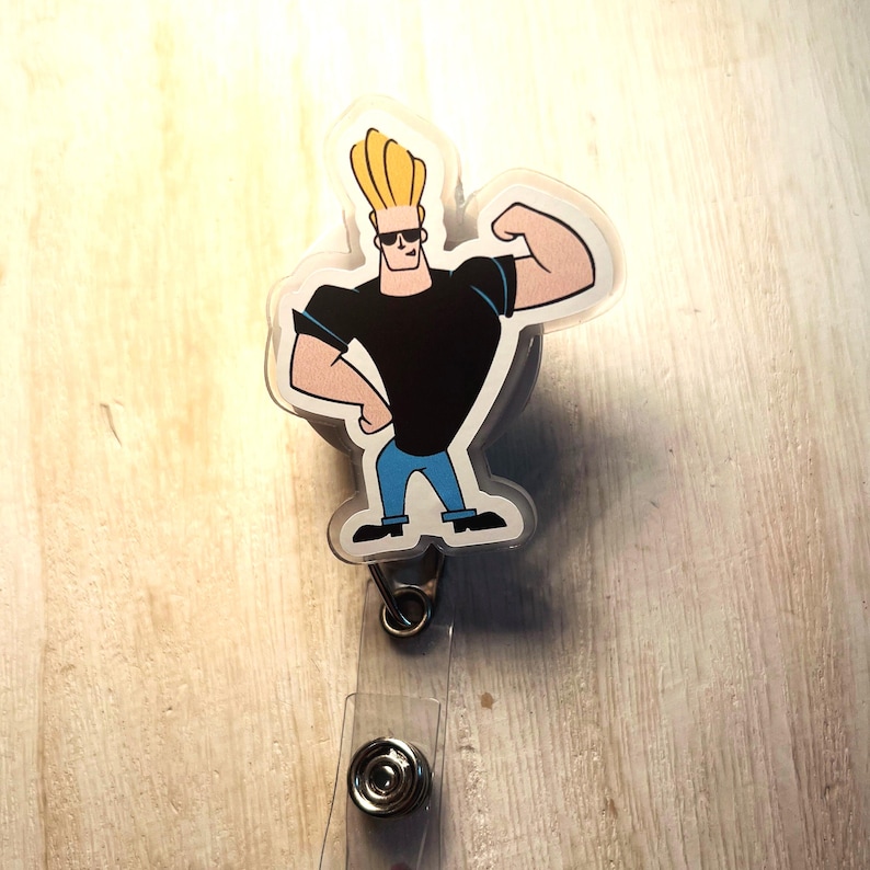 Cool Strong Man Badge Reel - Etsy