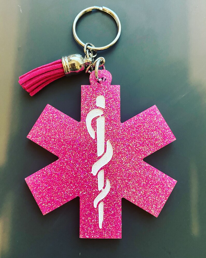 EMT EMS Paramedic Keychain - Etsy