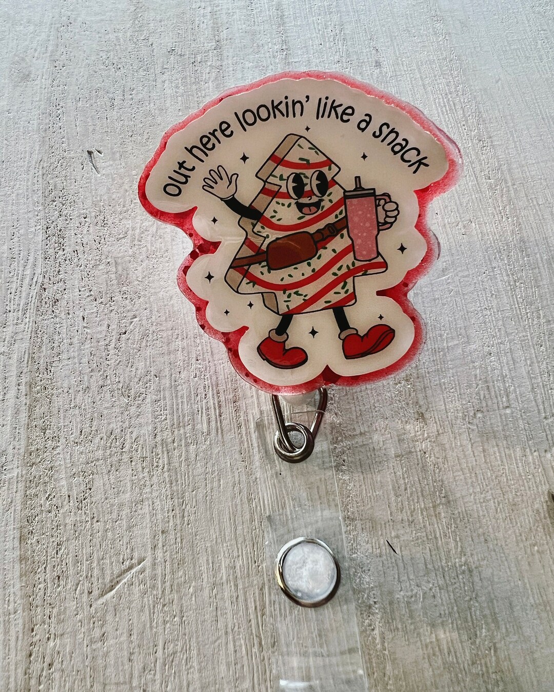 Out Here Lookin Like a Snack Badge Reel - Etsy