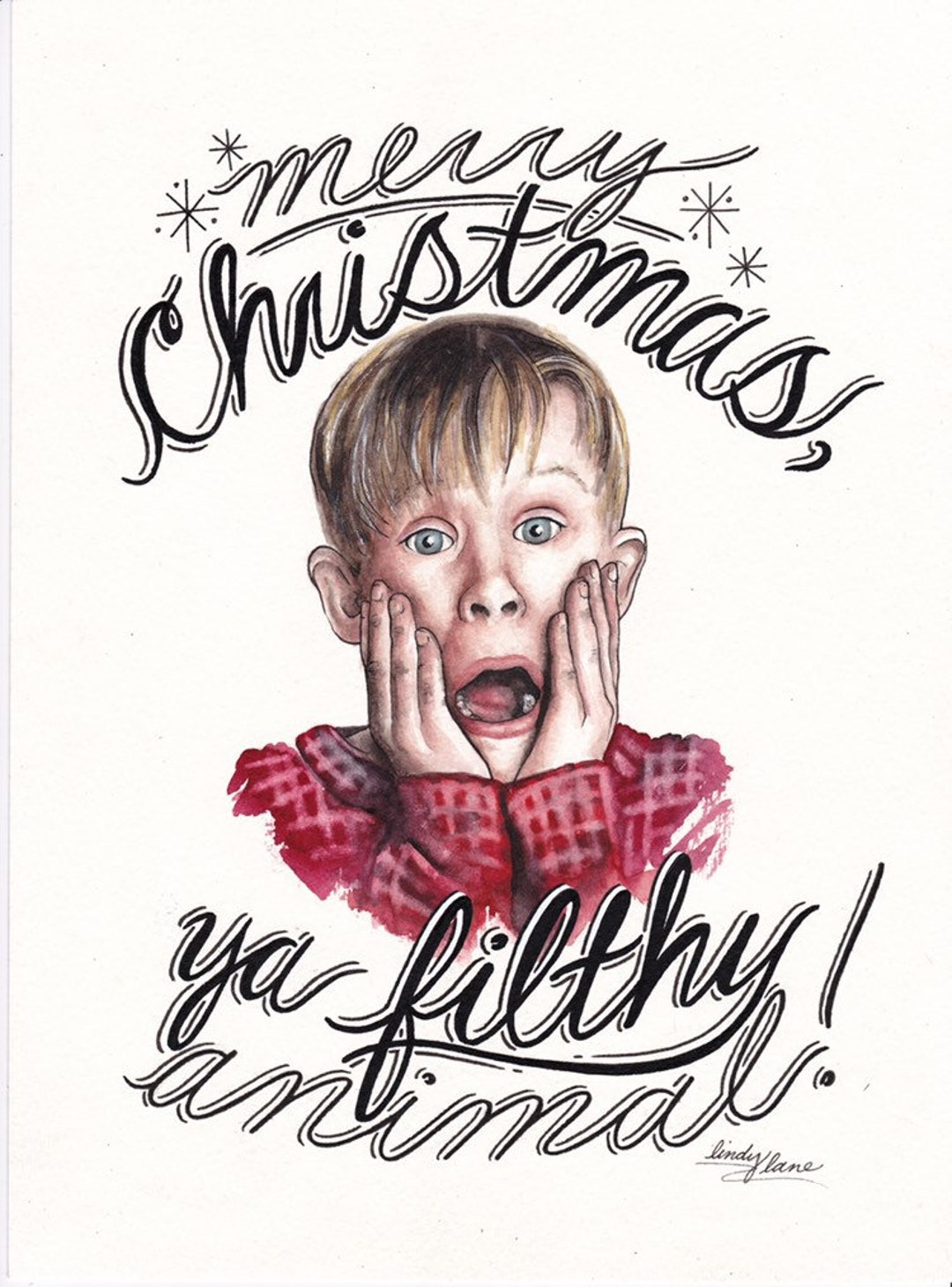 Home Alone Merry Christmas Ya Filthy Animal ART PRINT - Etsy