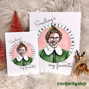 Elf Smilings My Favorite Buddy Will Ferrell Classic Christmas Movie ...