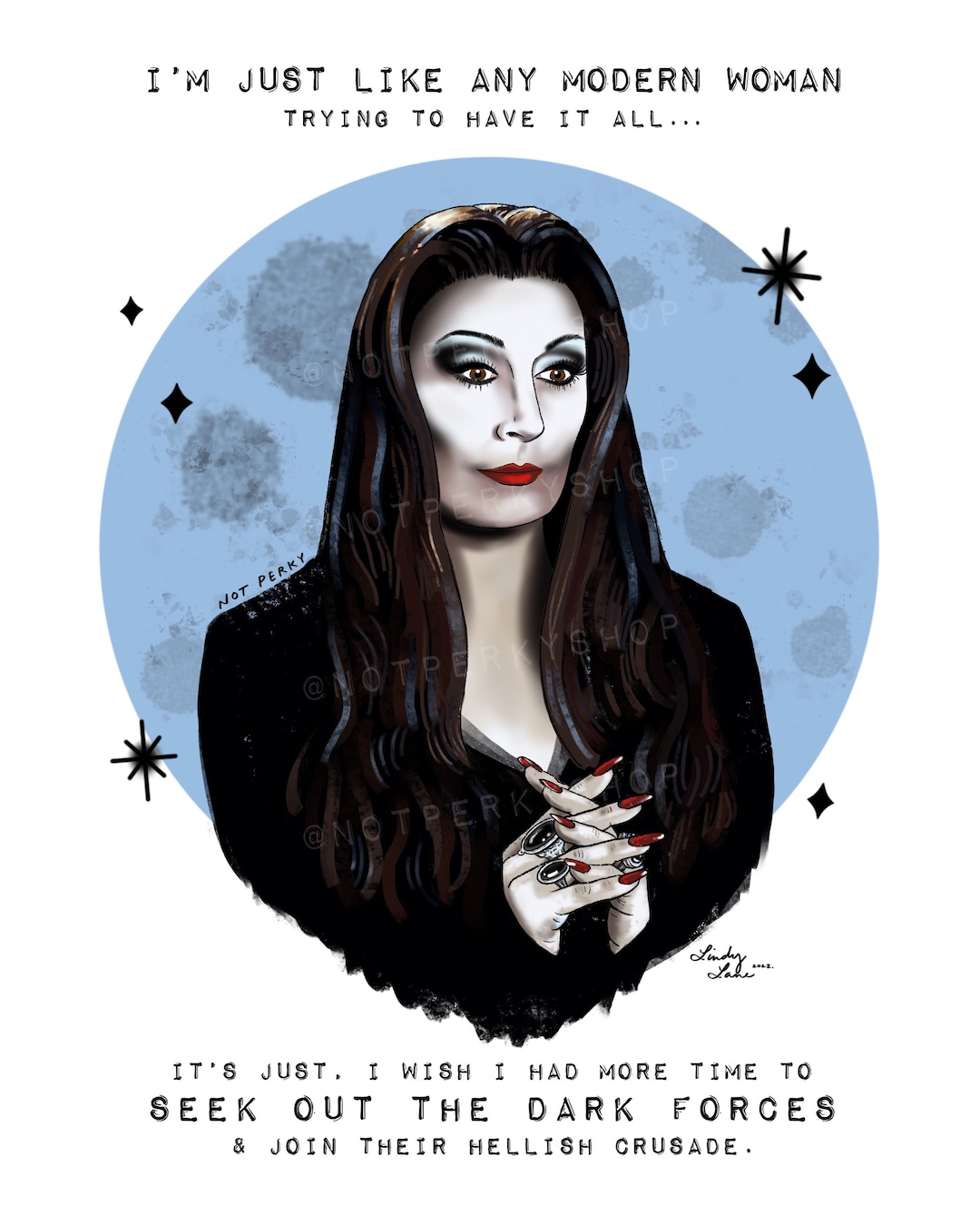 Morticia Addams Anjelica Huston Portrait Addams Family Movie Quote ...