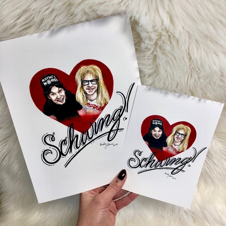 SCHWING Wayne's World Party Time Excellent Wayne & Garth | Etsy