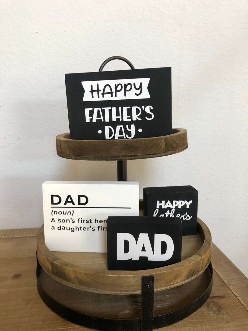 Father’s Day Tiered Tray Decor - Etsy