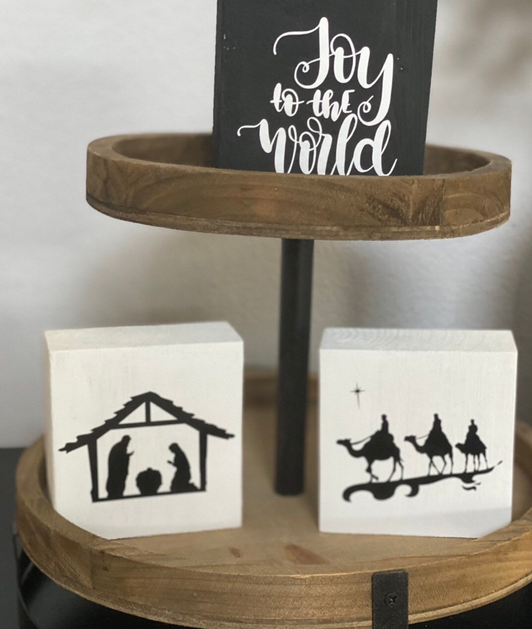 Nativity Tiered Tray Decor - Etsy