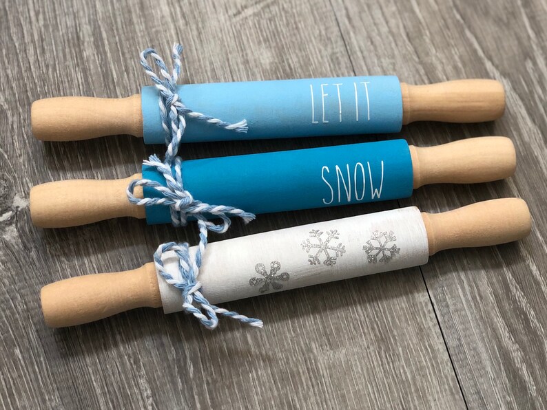 Winter Mini Rolling Pins - Etsy