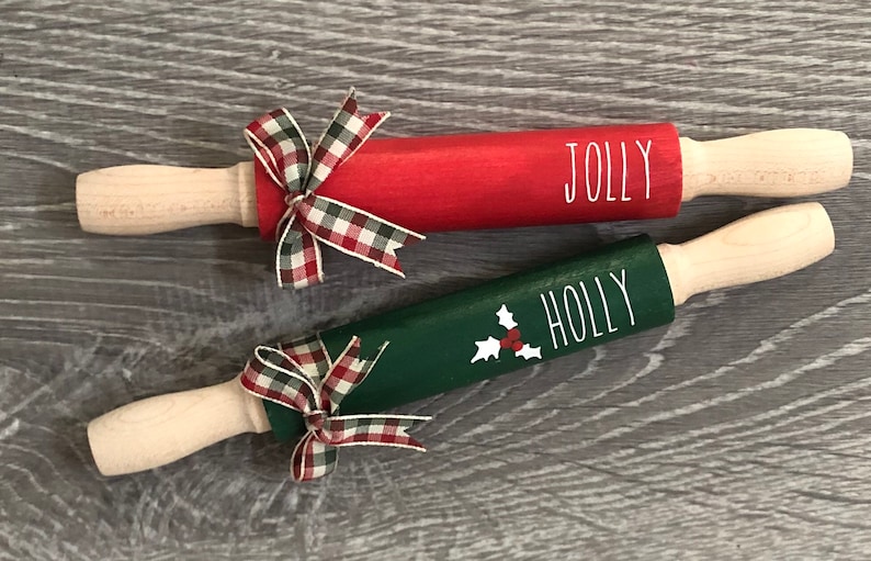 Christmas Mini Rolling Pins - Etsy