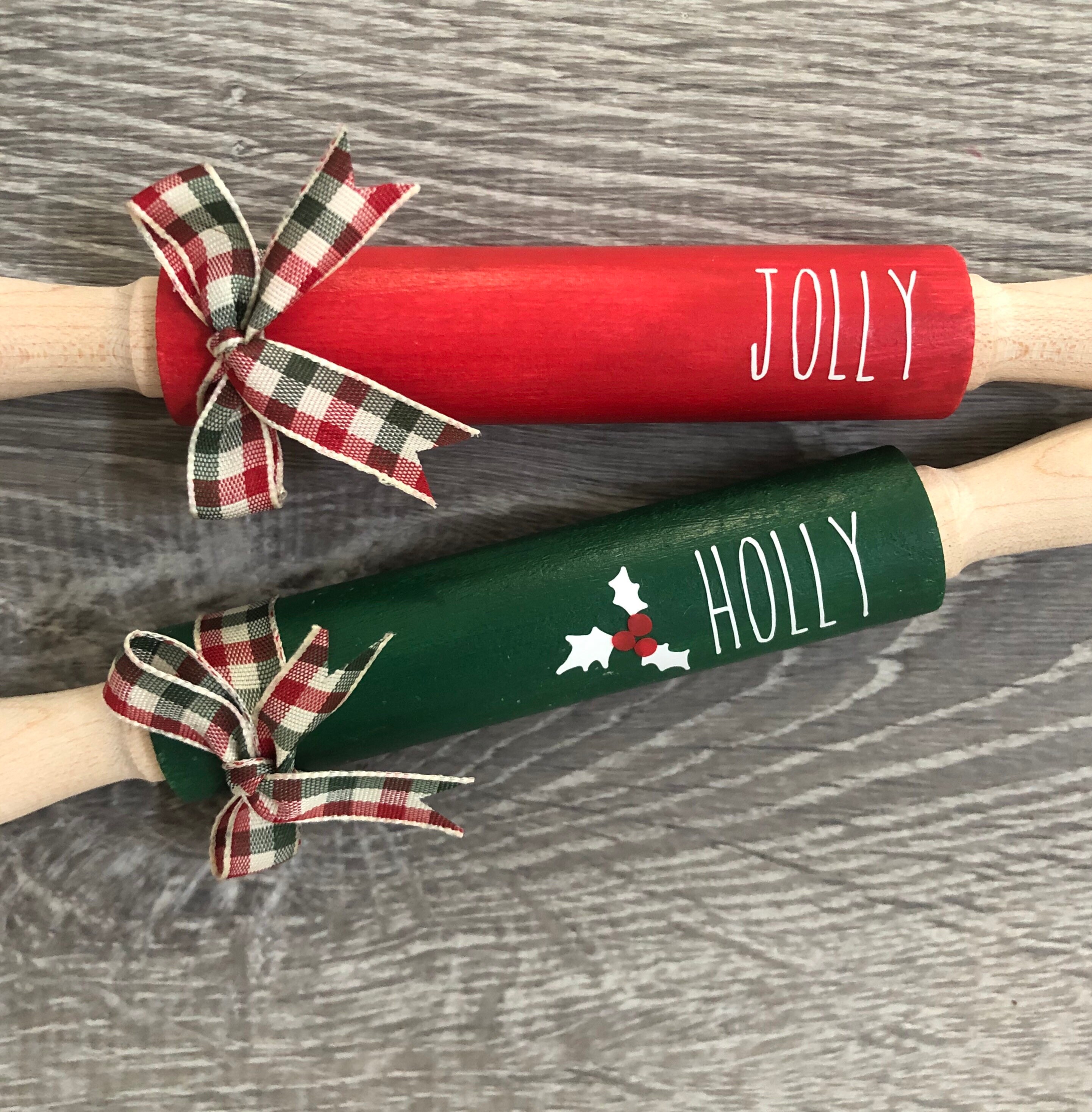 Christmas Mini Rolling Pins - Etsy