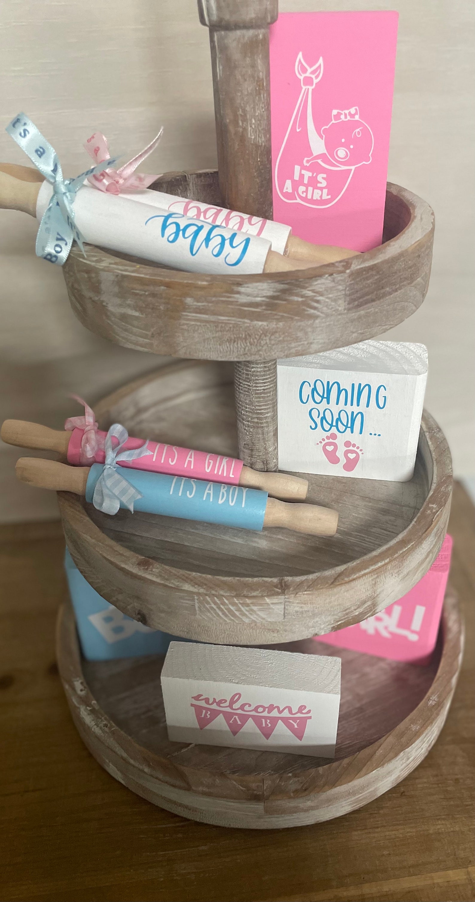 Baby Tiered Tray Decor - Etsy