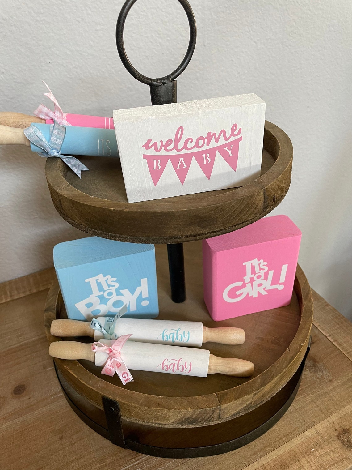 Baby Tiered Tray Decor - Etsy