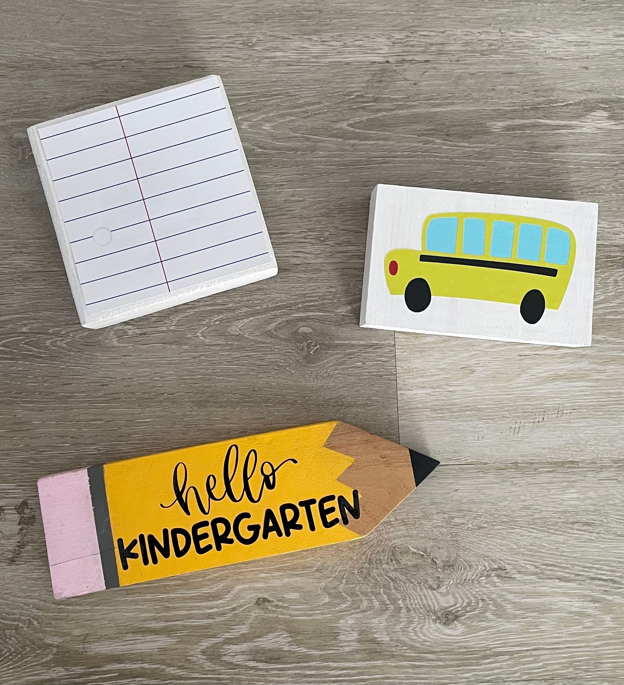 First Day of School/back to School Tiered Tray Decor - Etsy