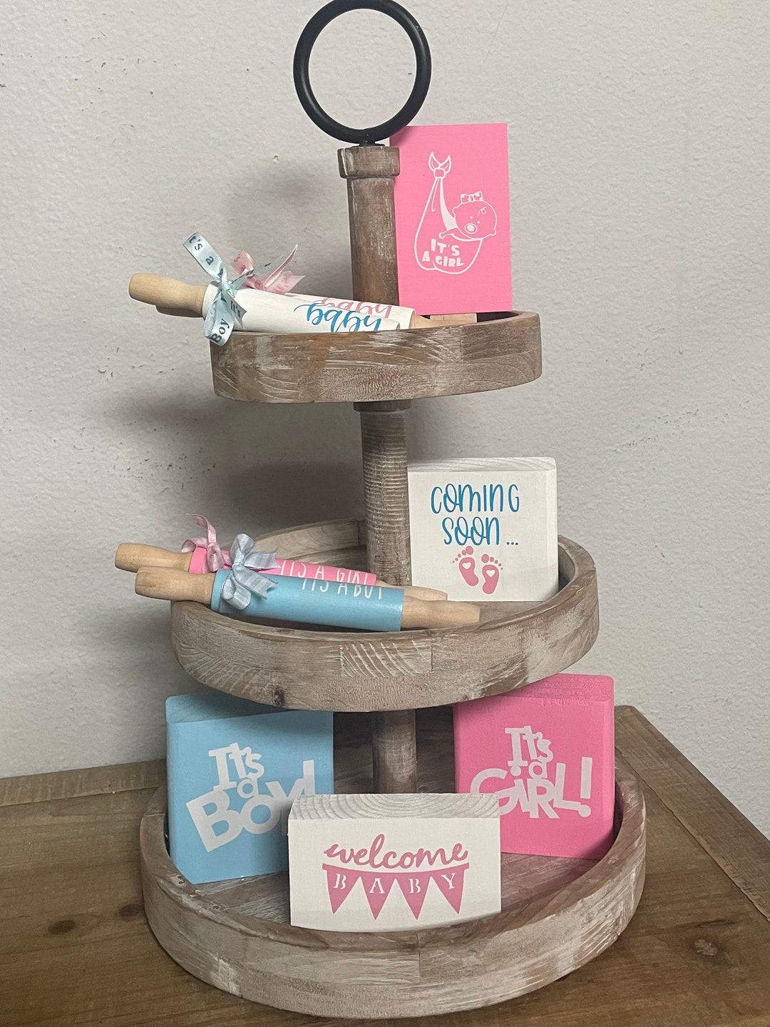 Baby Tiered Tray Decor - Etsy