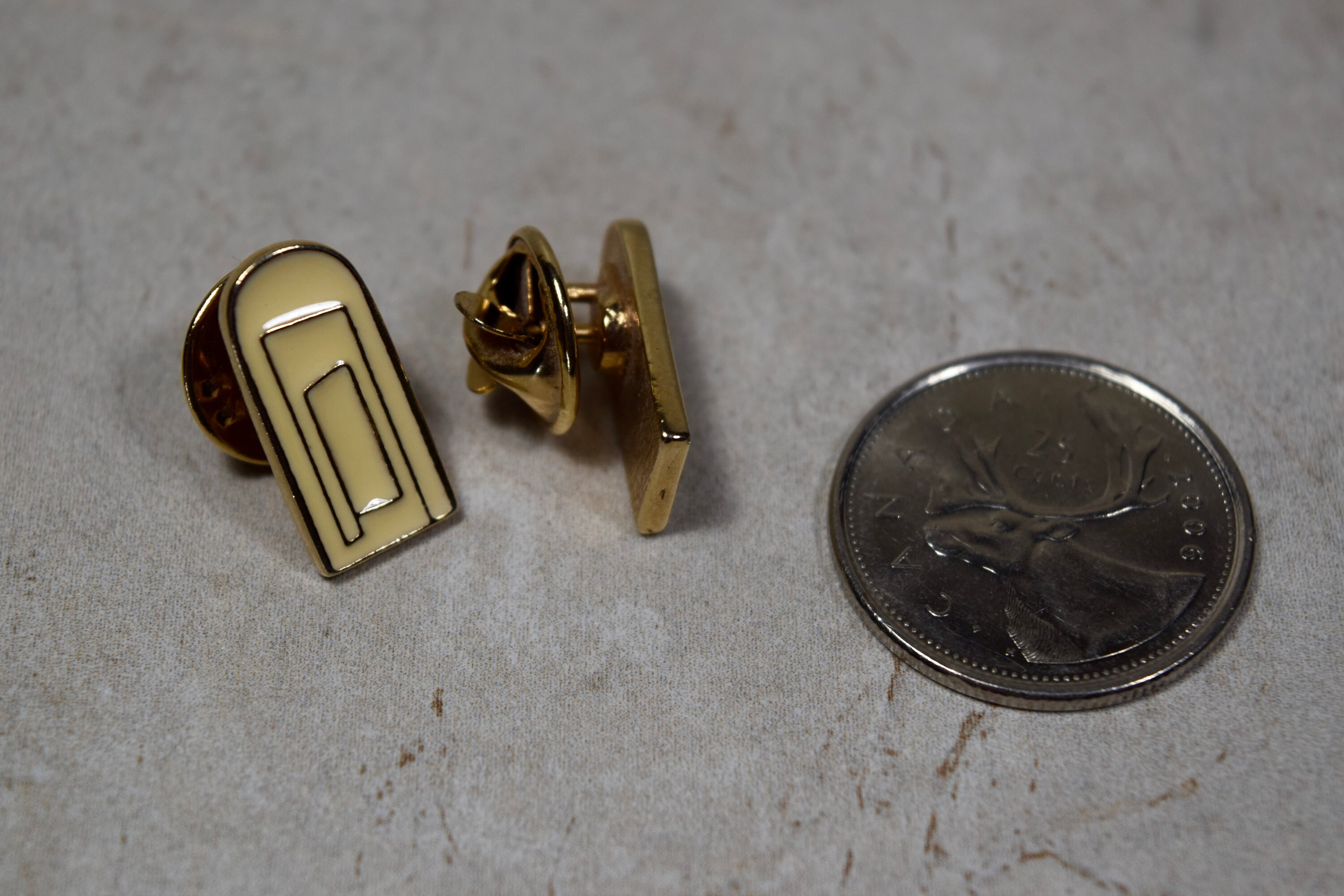 Art Deco Pin set of 2 Neutral Art Deco Style Theme Pins | Etsy