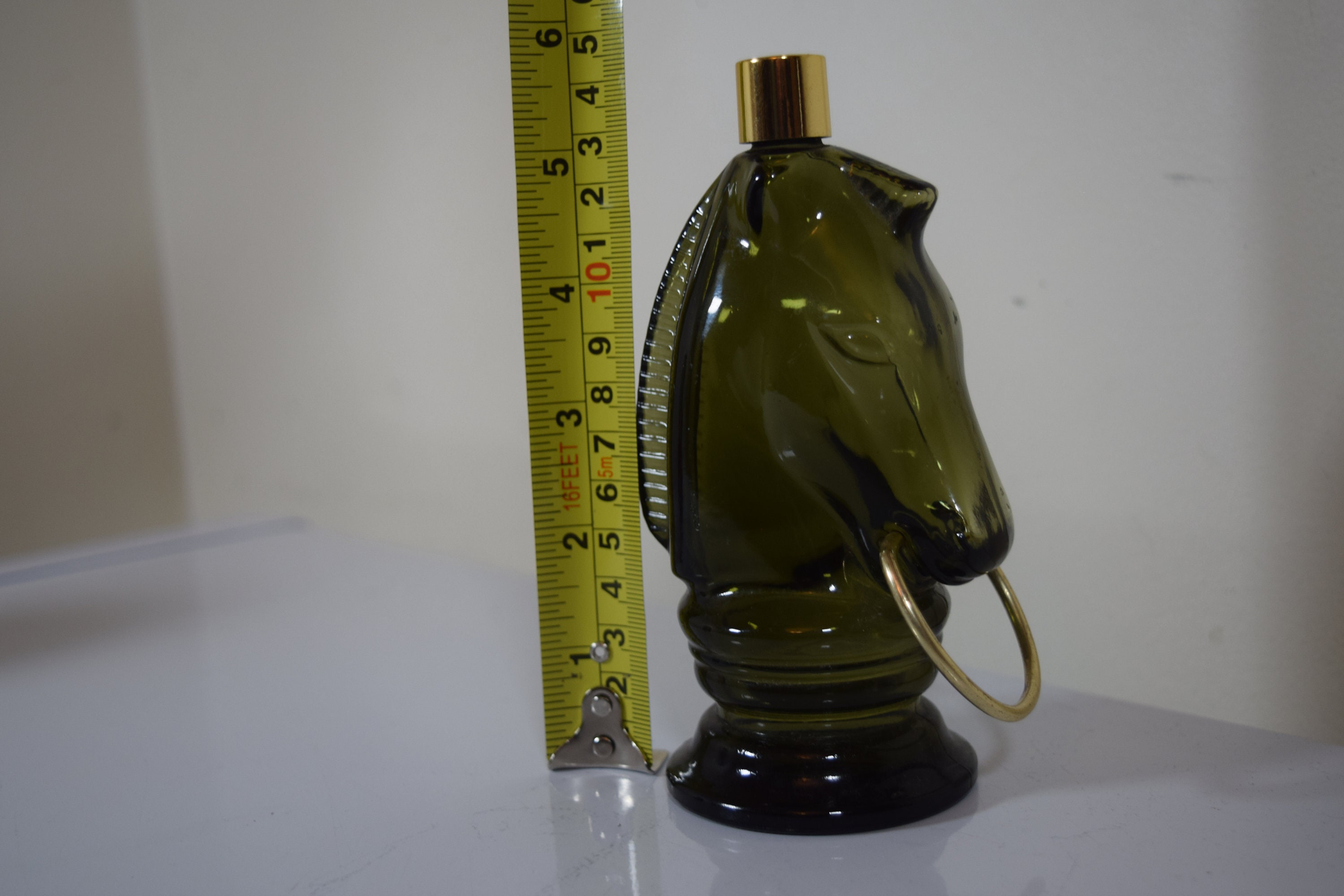Vintage Green Glass Trojan Horse Avon Perfume Bottle Empty - Etsy