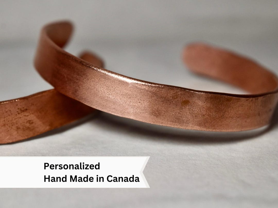 Hand Stamped Copper Cuff Bracelet: Personalized Unisex Jewelry - Etsy