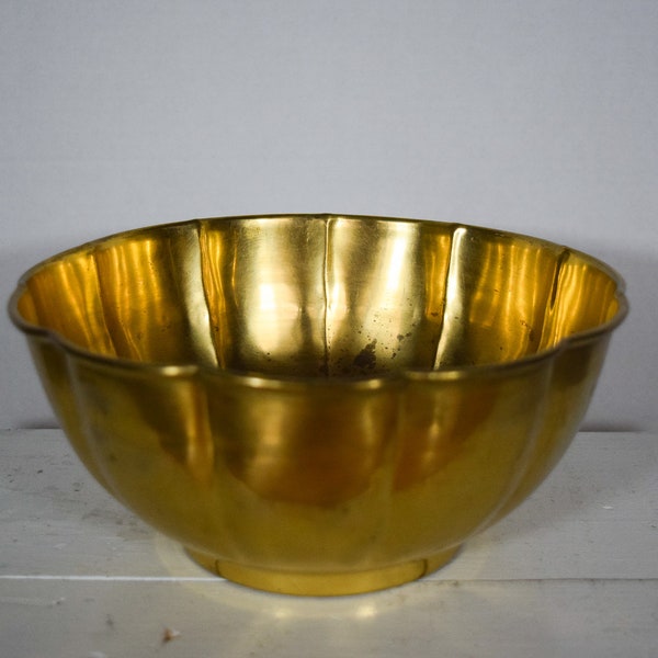 Large Brass Bowl - Etsy
