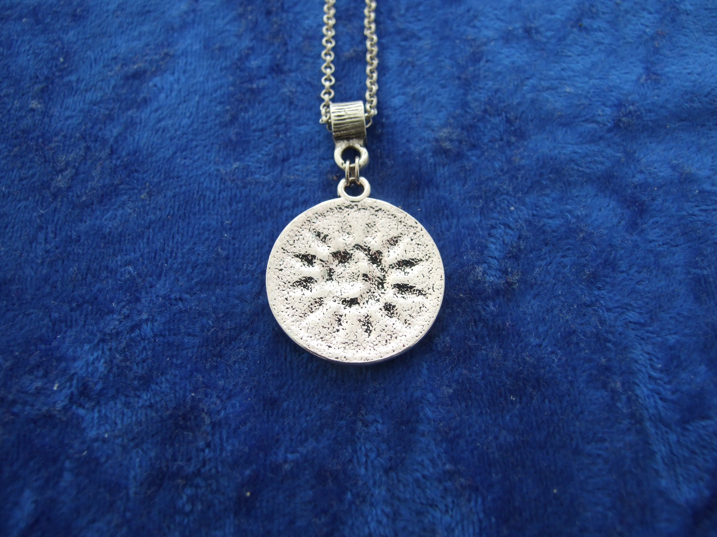 Celtic Sun and Moon Zodiac Tibetan Silver Charm Pendant Necklace, Pagan ...