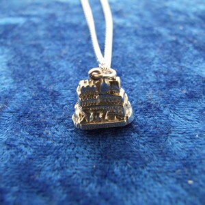 Edinburgh Castle Charm Pendant Necklace, Sterling Silver, Scotland ...
