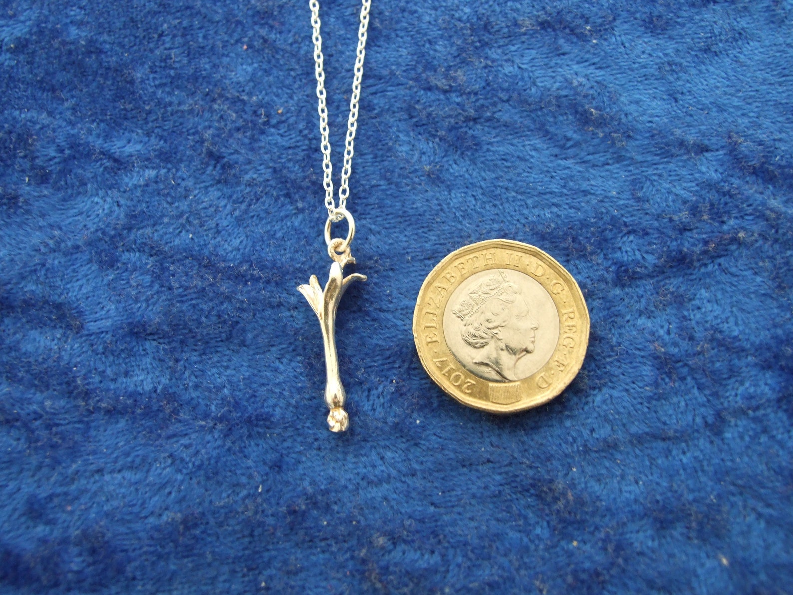 Welsh Leek Pendant Necklace Sterling Silver Wales National - Etsy UK
