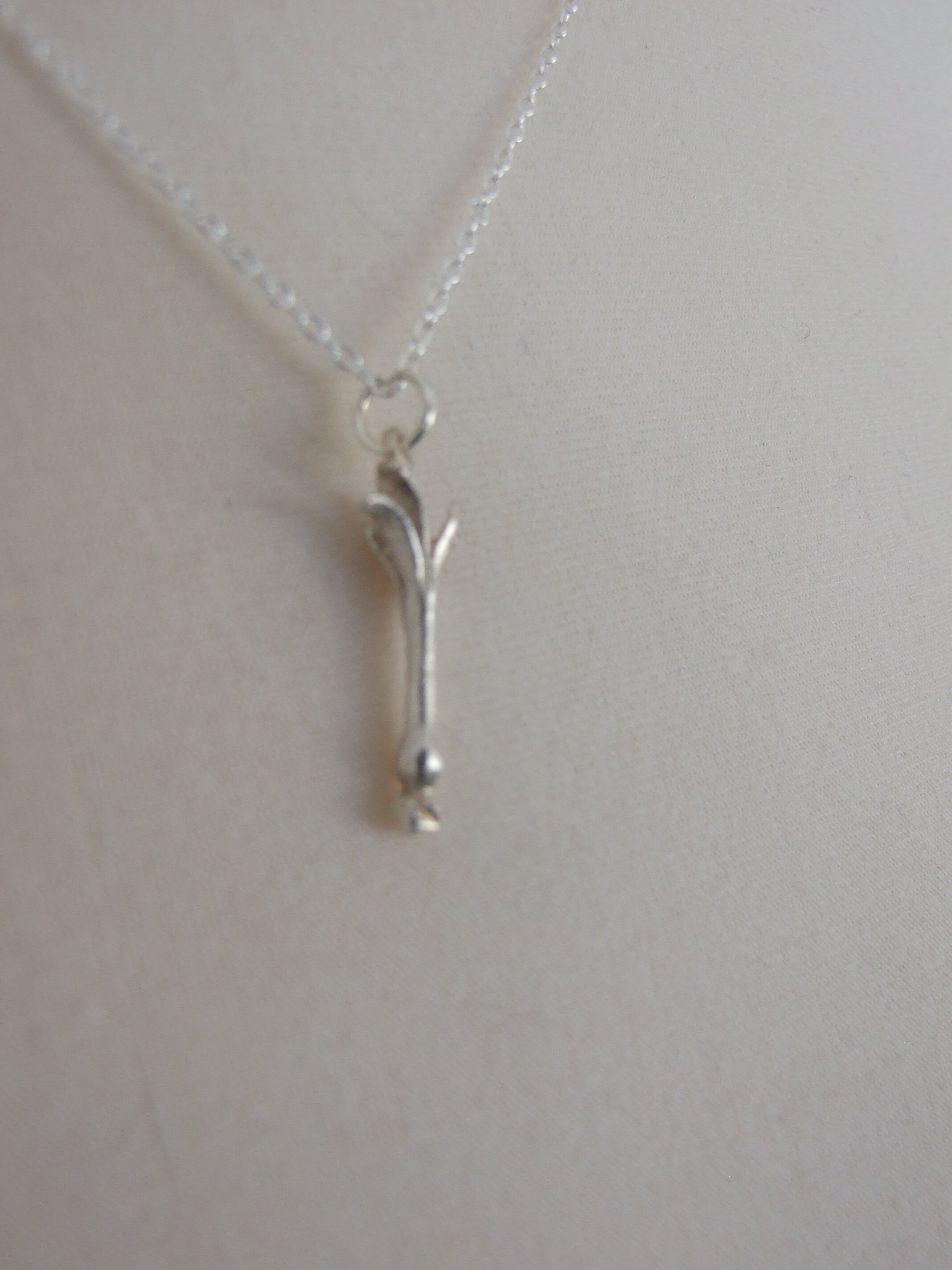 Welsh Leek Pendant Necklace Sterling Silver Wales National - Etsy UK