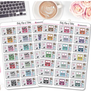 Desk With Computer Flat Lay Stickers Planner Stickers - Etsy