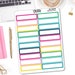 Colorful Double Line Outline Box Planner Stickers Emily - Etsy