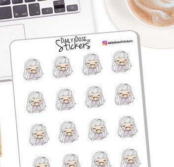 NEW! Character Stickers - Emotion Girl Willow - Crying, Sad, Upset ...