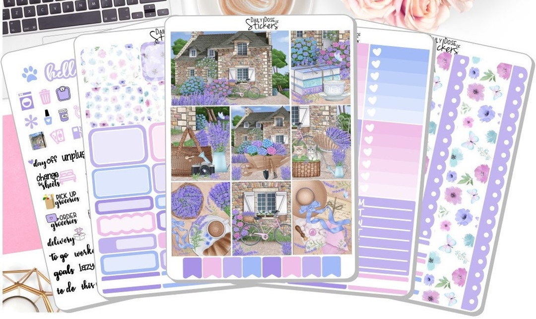 NEW! - Weekly Sticker Kit - Summer Provence - Summer Stickers - Floral ...