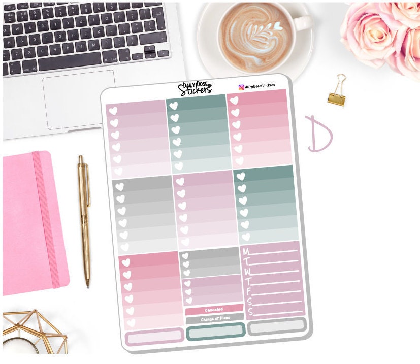 NEW Weekly Sticker Kit Balcony View Spring Summer - Etsy