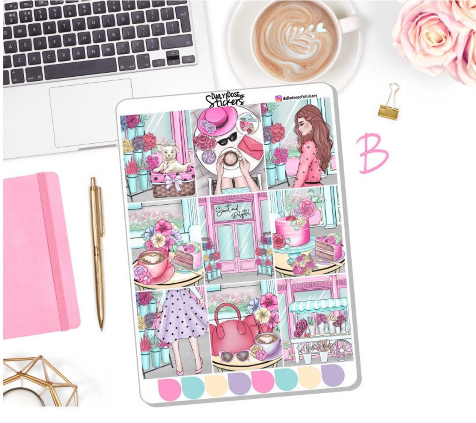 NEW Weekly Sticker Kit Sweet & Delightful Spring/summer - Etsy