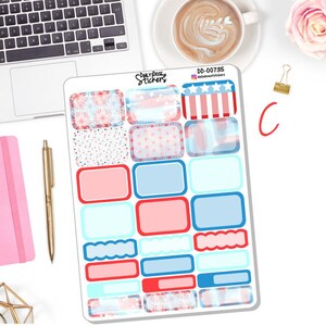 NEW! - 4th of July Weekly Sticker Kit - Independence Day - Sticker Kit ...