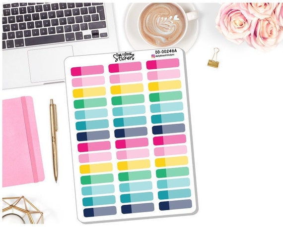 NEW Monthly Appointment Two Toned Colorful Box Planner - Etsy